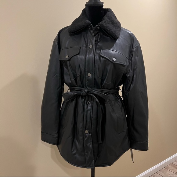 Kenneth Cole New York | Jackets & Coats | Winter Long Faux Leather ...